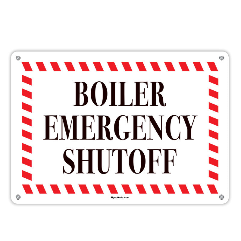Boiler Emergency Shutoff Sign – SignoGrafx
