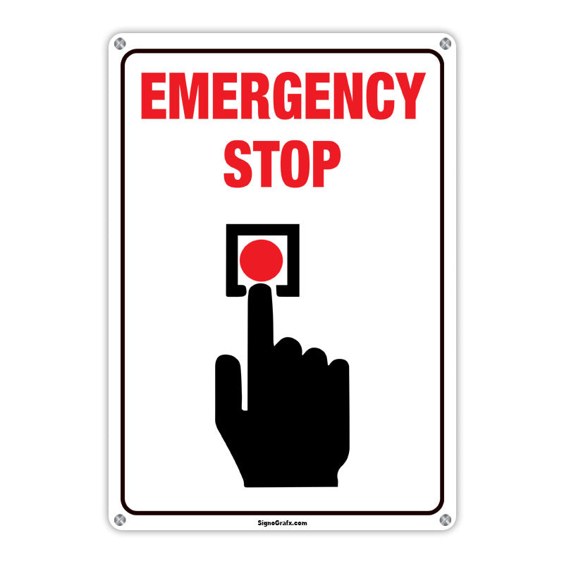 Emergency Stop Sign – SignoGrafx