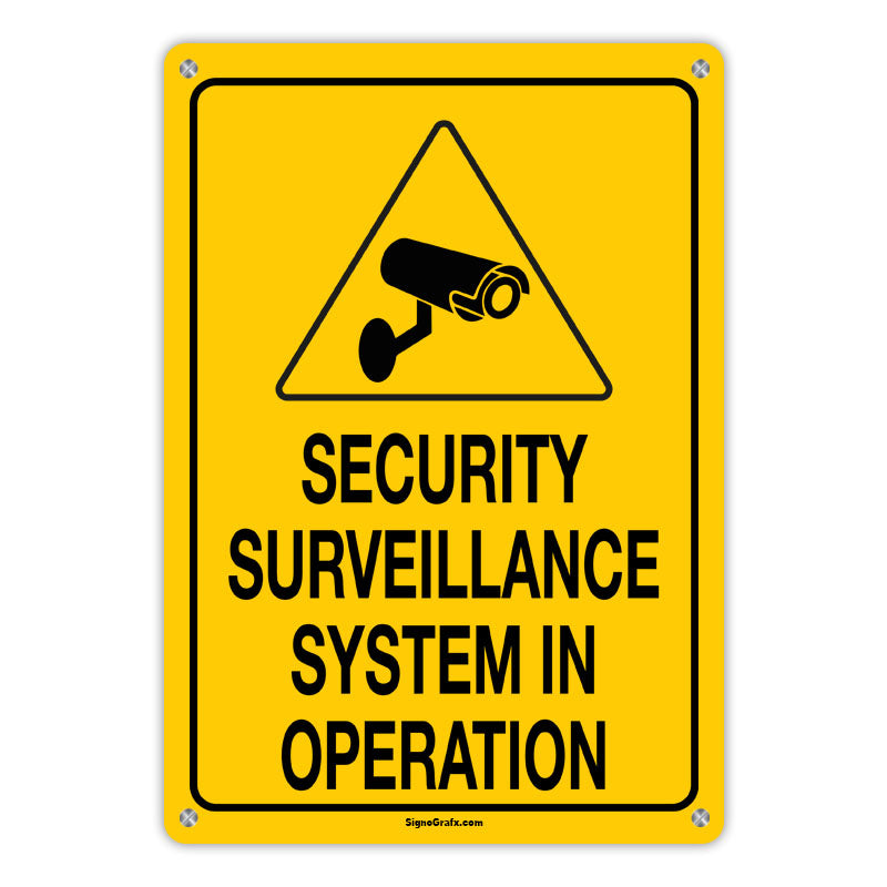Security Surveillance System In Operation Sign – SignoGrafx