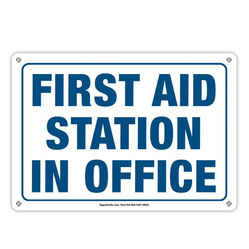 First Aid Station In Office – SignoGrafx
