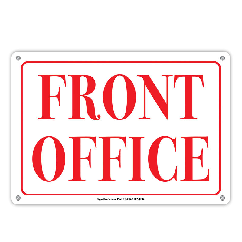 Front Office Sign – SignoGrafx