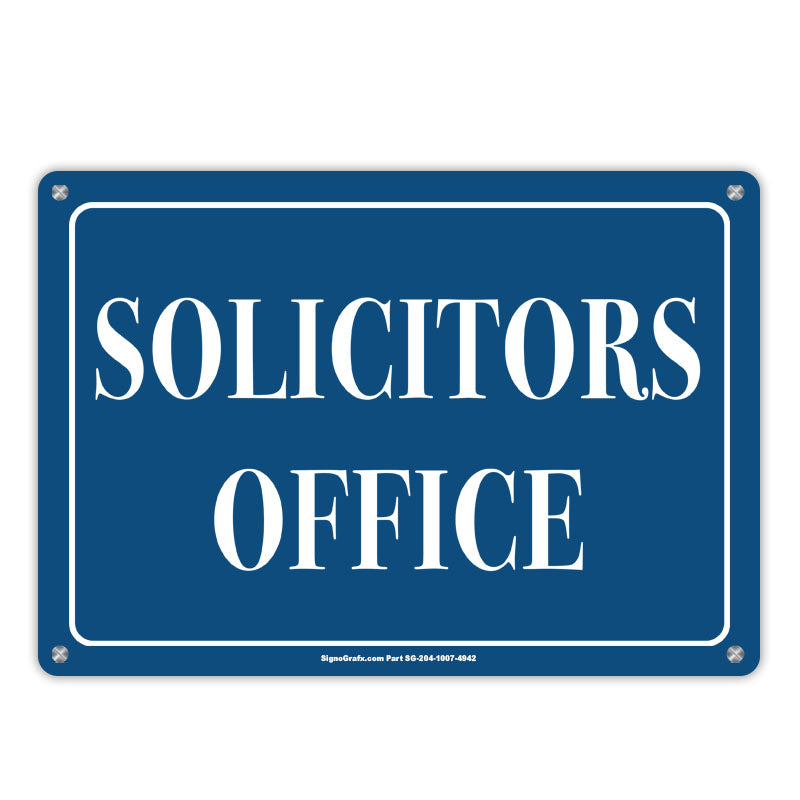Solicitors Office Sign – SignoGrafx