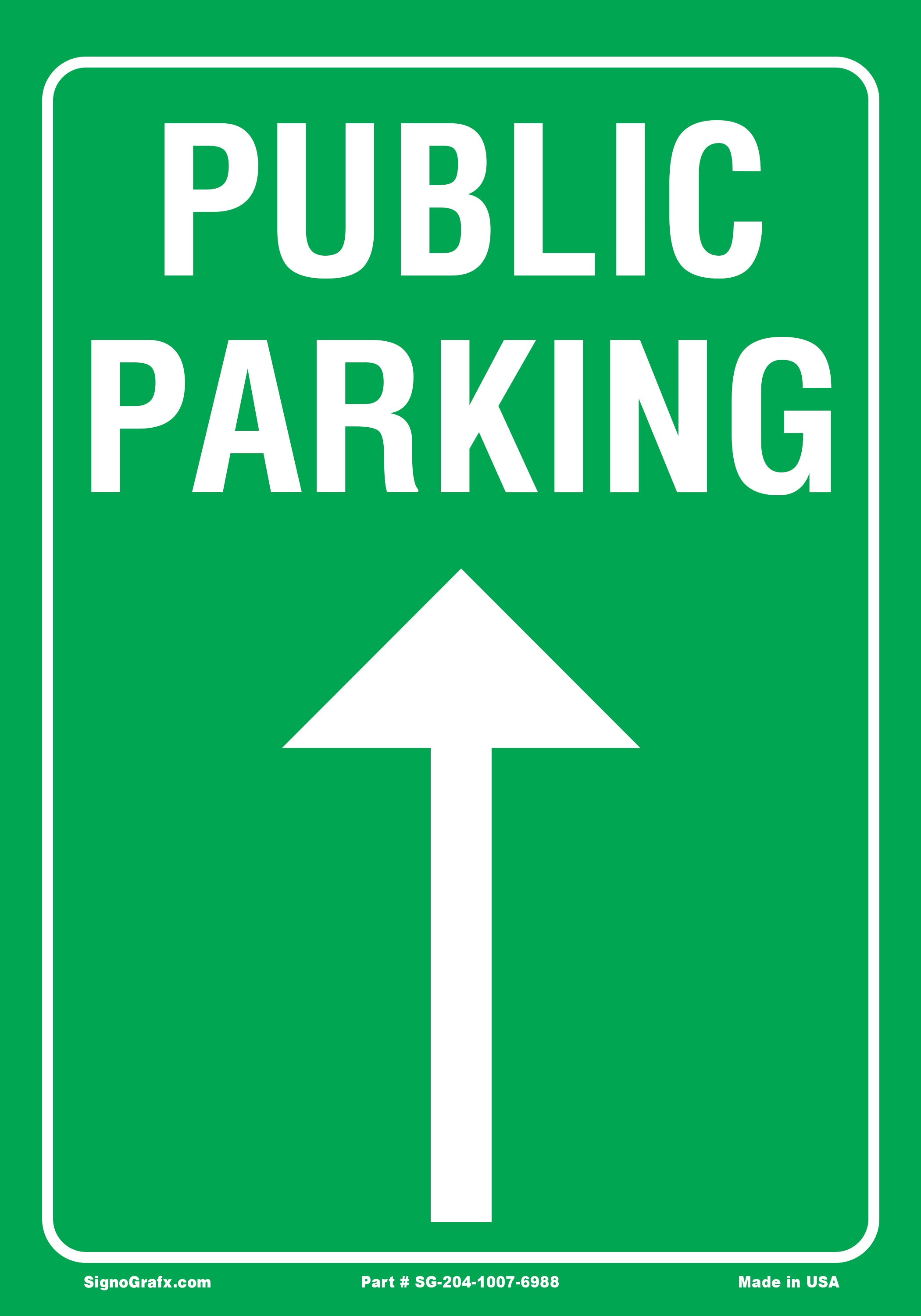Public Parking Sign – SignoGrafx